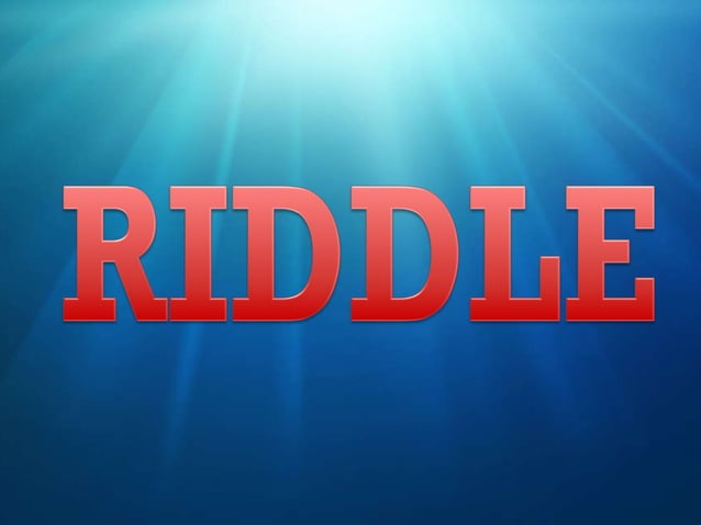 Riddle microsoft | PPT