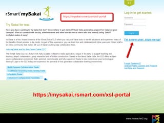 Introduction to mySakai: An Online Learning Management Tool | PPT