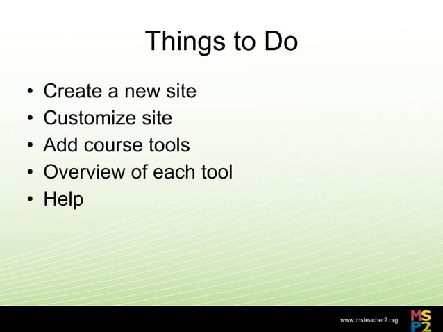 Introduction to mySakai: An Online Learning Management Tool | PPT