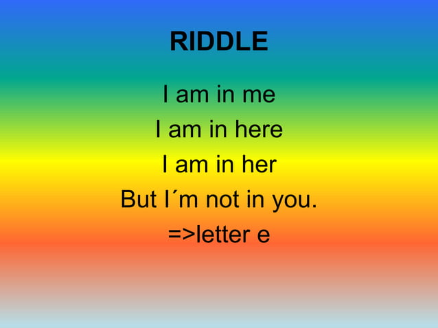 Riddles | PPTX