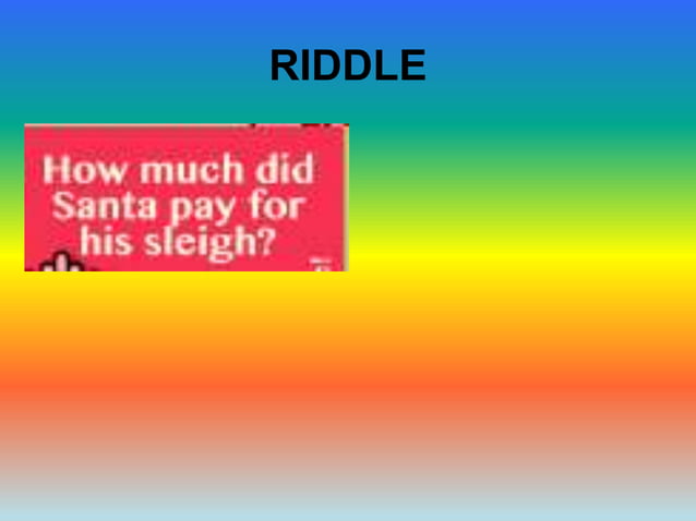 Riddles | PPTX
