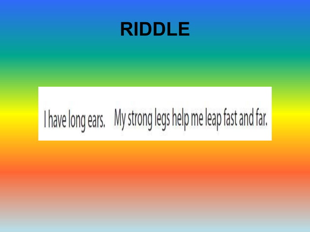 Riddles | PPTX