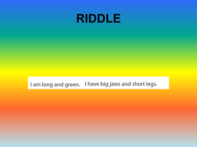 Riddles | PPTX