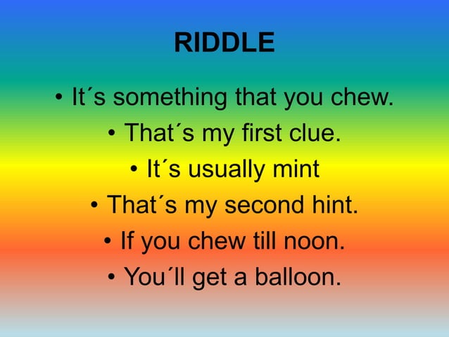 Riddles | PPTX