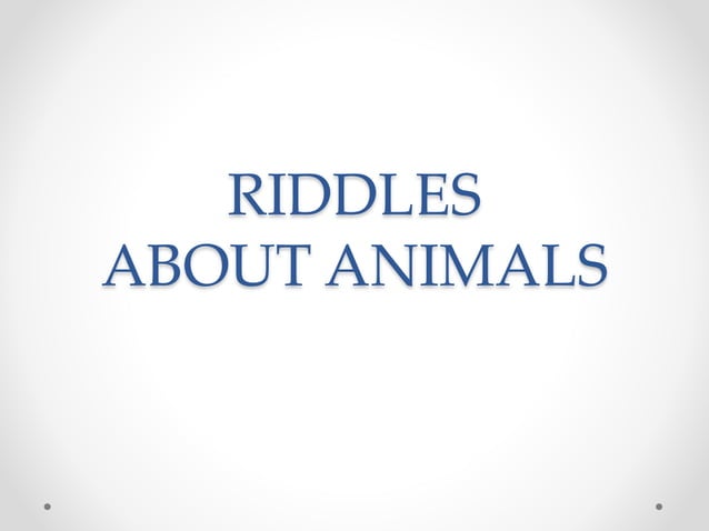 Riddles | PPTX