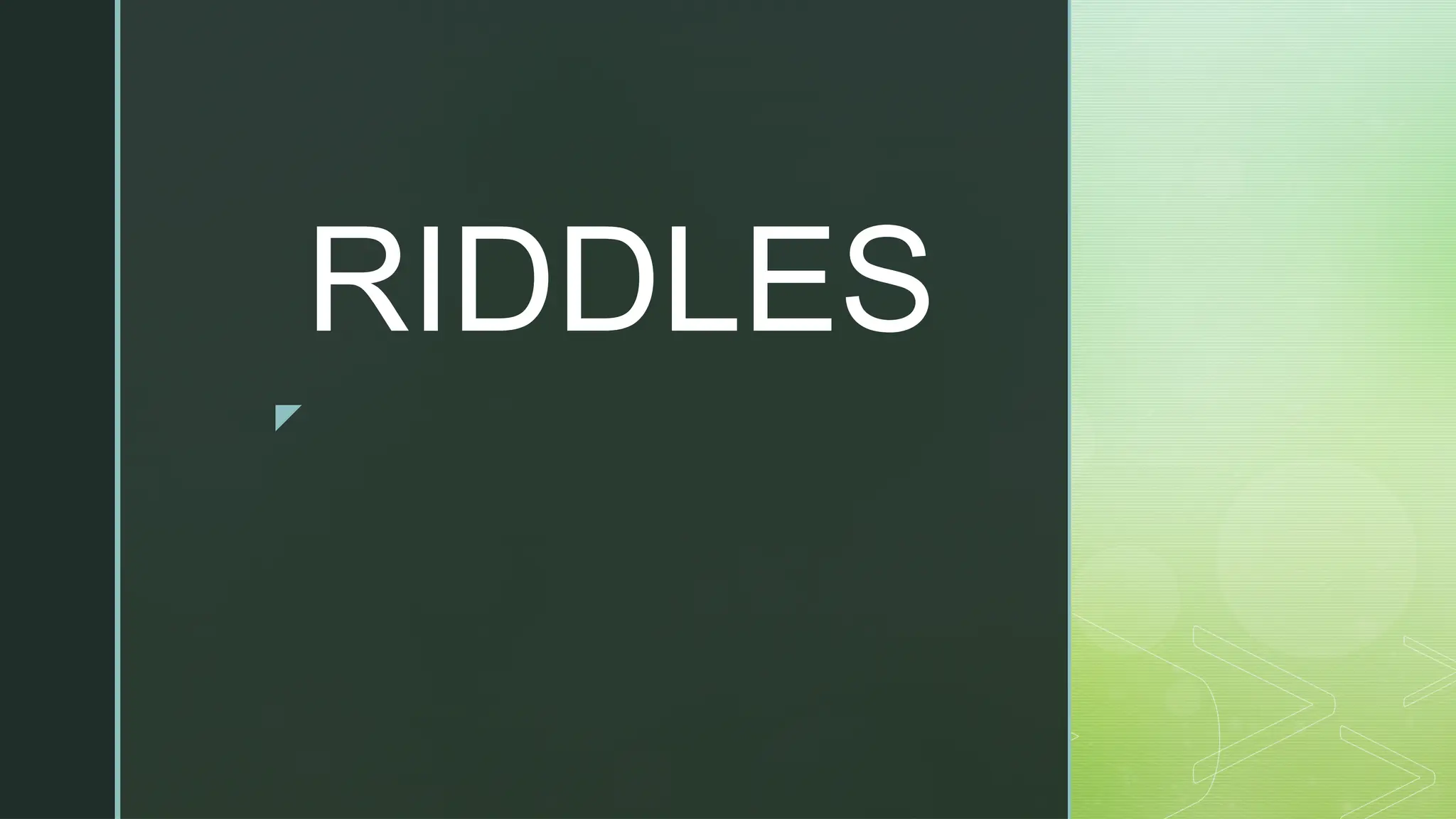 RIDDLES EN INGLES EXCELENTE NIVEL BASICO | PPTX