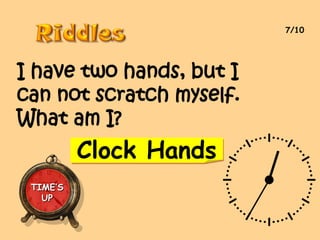 Riddles for English as a good tool...ppt