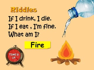 Riddles for English as a good tool...ppt