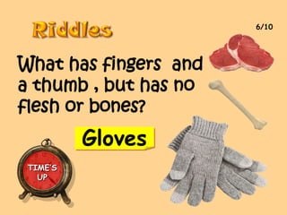 Riddles for English as a good tool...ppt