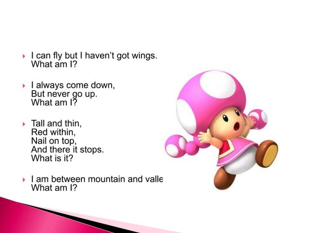 Riddles in english | PPTX