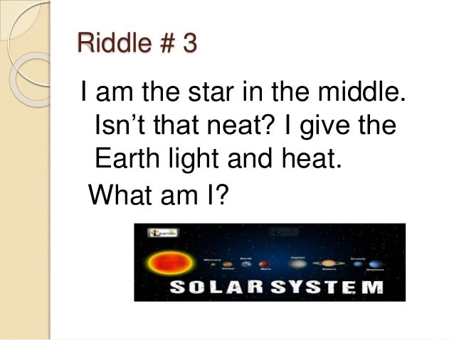Solar System Riddles Riddles For Kids Page 2