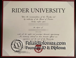 Rider University degree | PDF