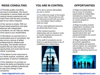 Ridge Consulting Services | PPT