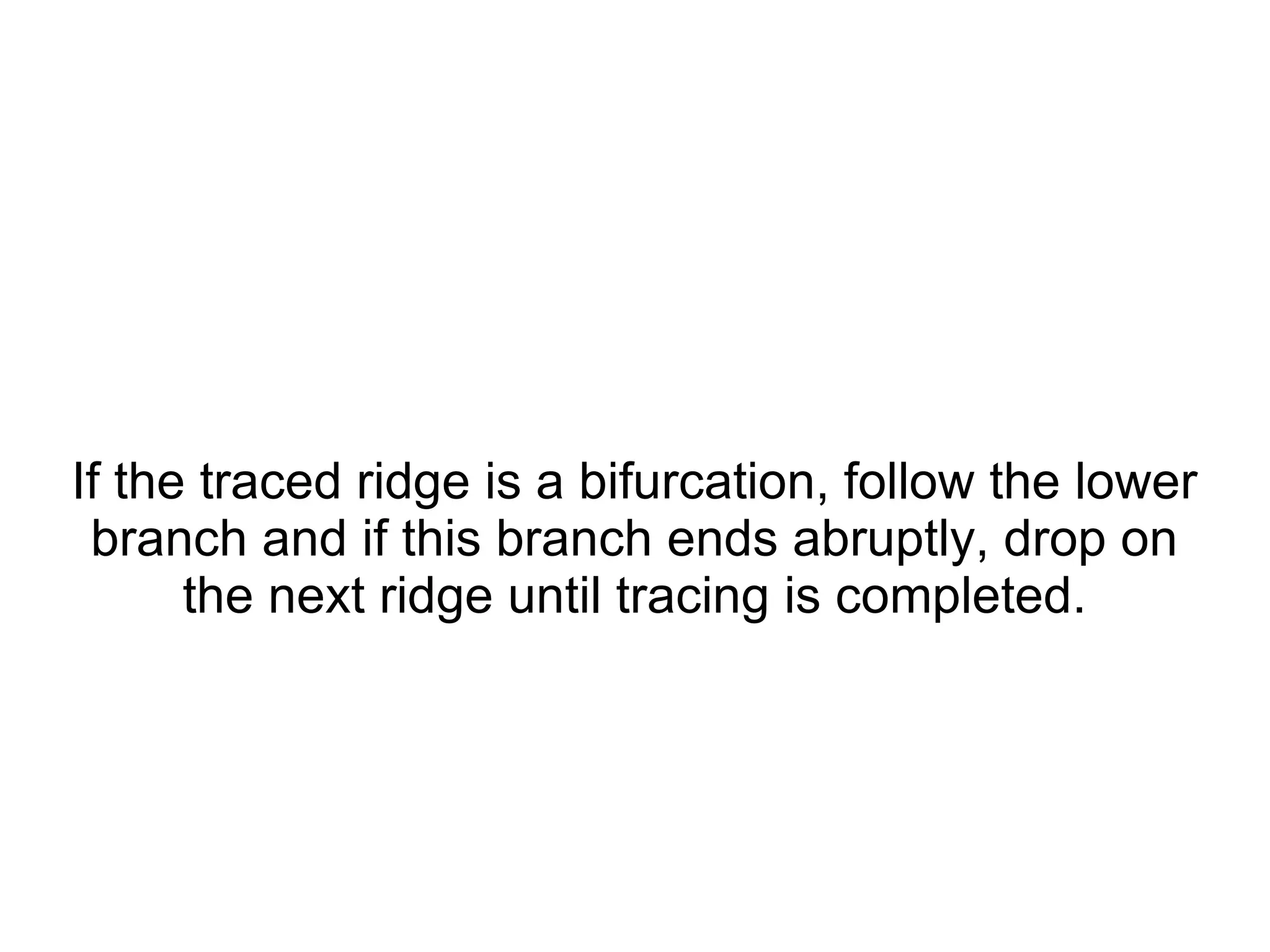 Ridge counting-and-tracing | PPT