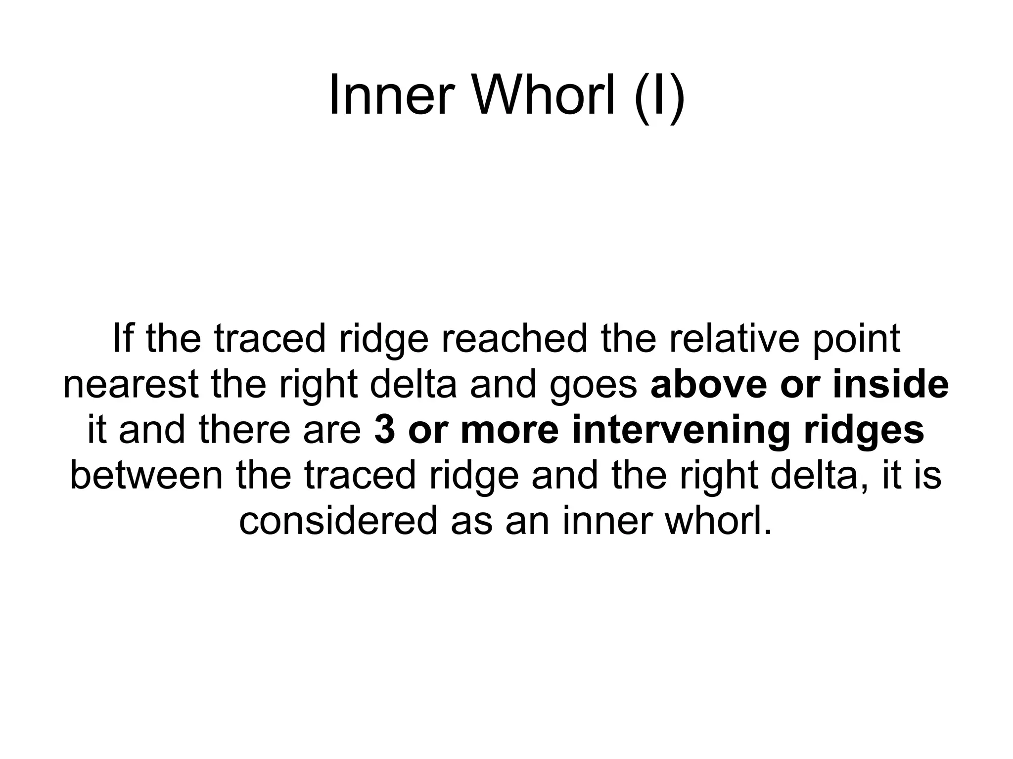 Ridge counting-and-tracing | PPT