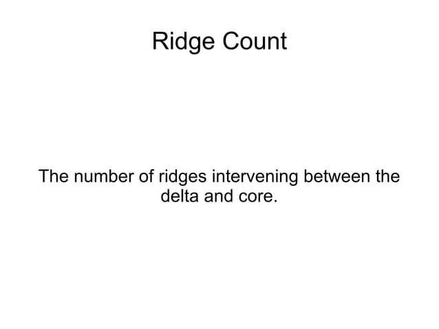 Ridge counting-and-tracing | PPT | Geology | Science