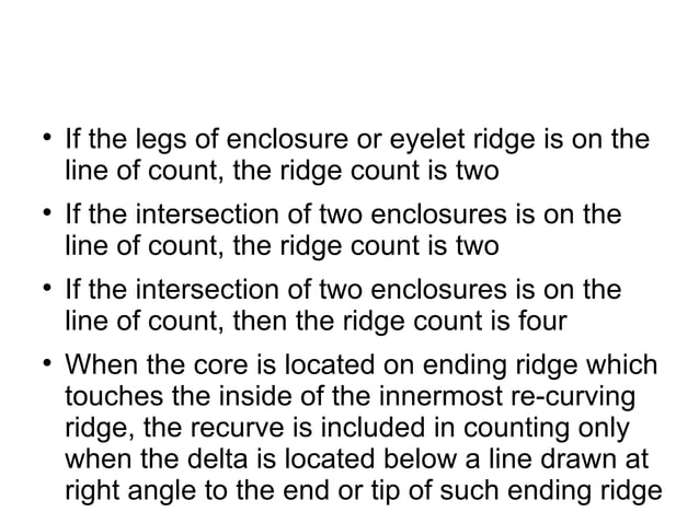 Ridge counting-and-tracing | PPT | Geology | Science