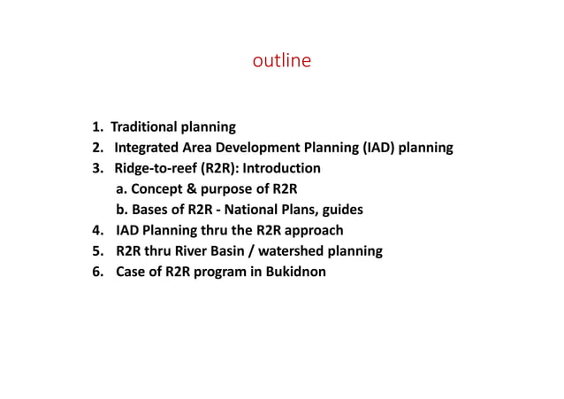 Ridge-to-Reef Approach in Planning.pdf | Geography | Science