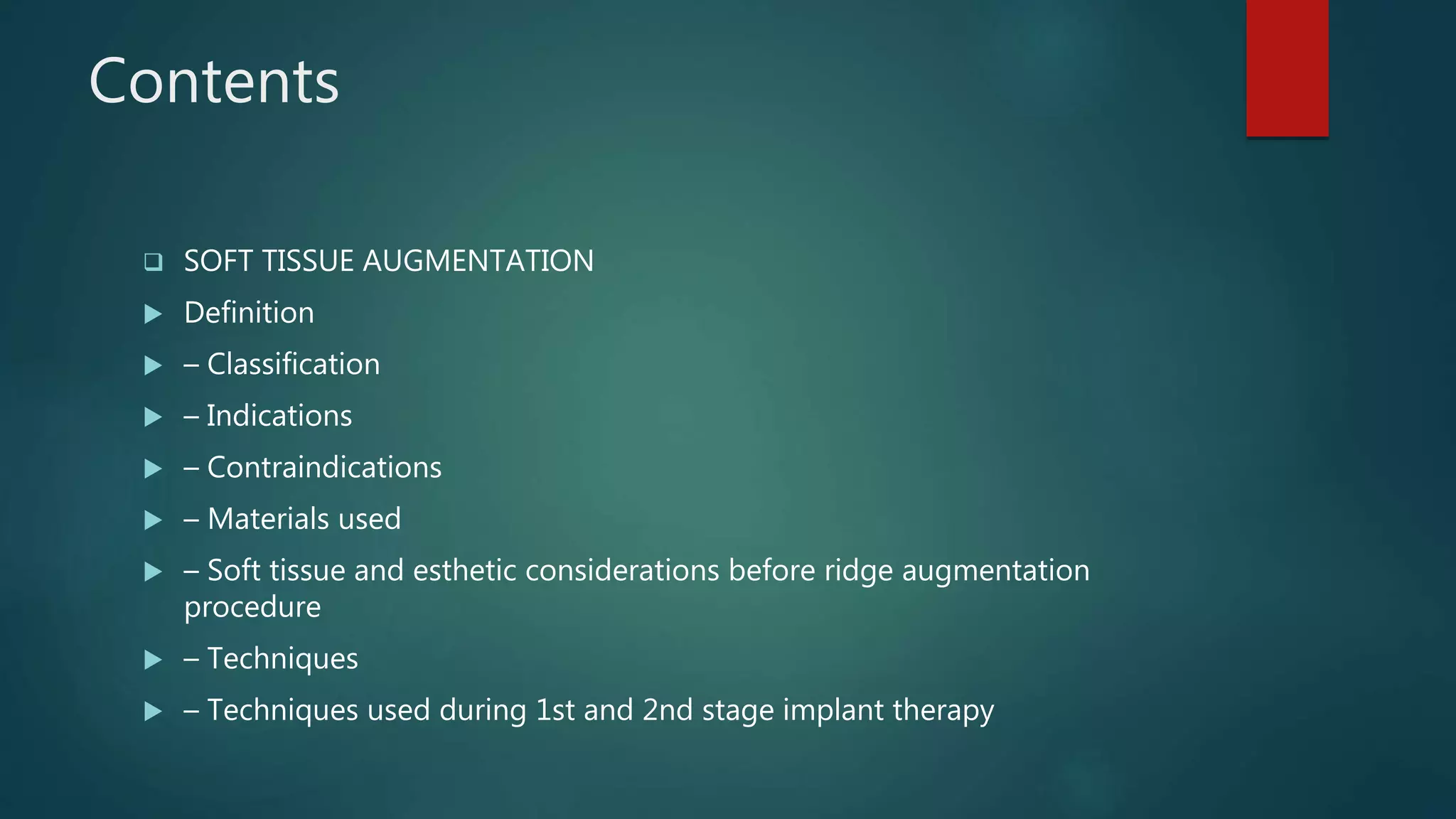 Ridge augmentation - Dr. Kinjal ghelani | PPTX