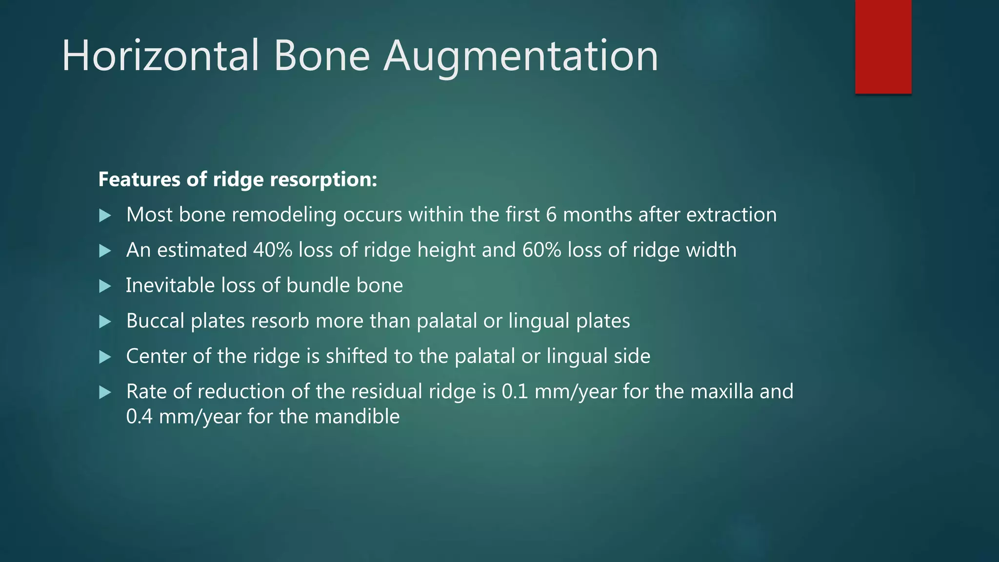 Ridge augmentation - Dr. Kinjal ghelani | PPTX