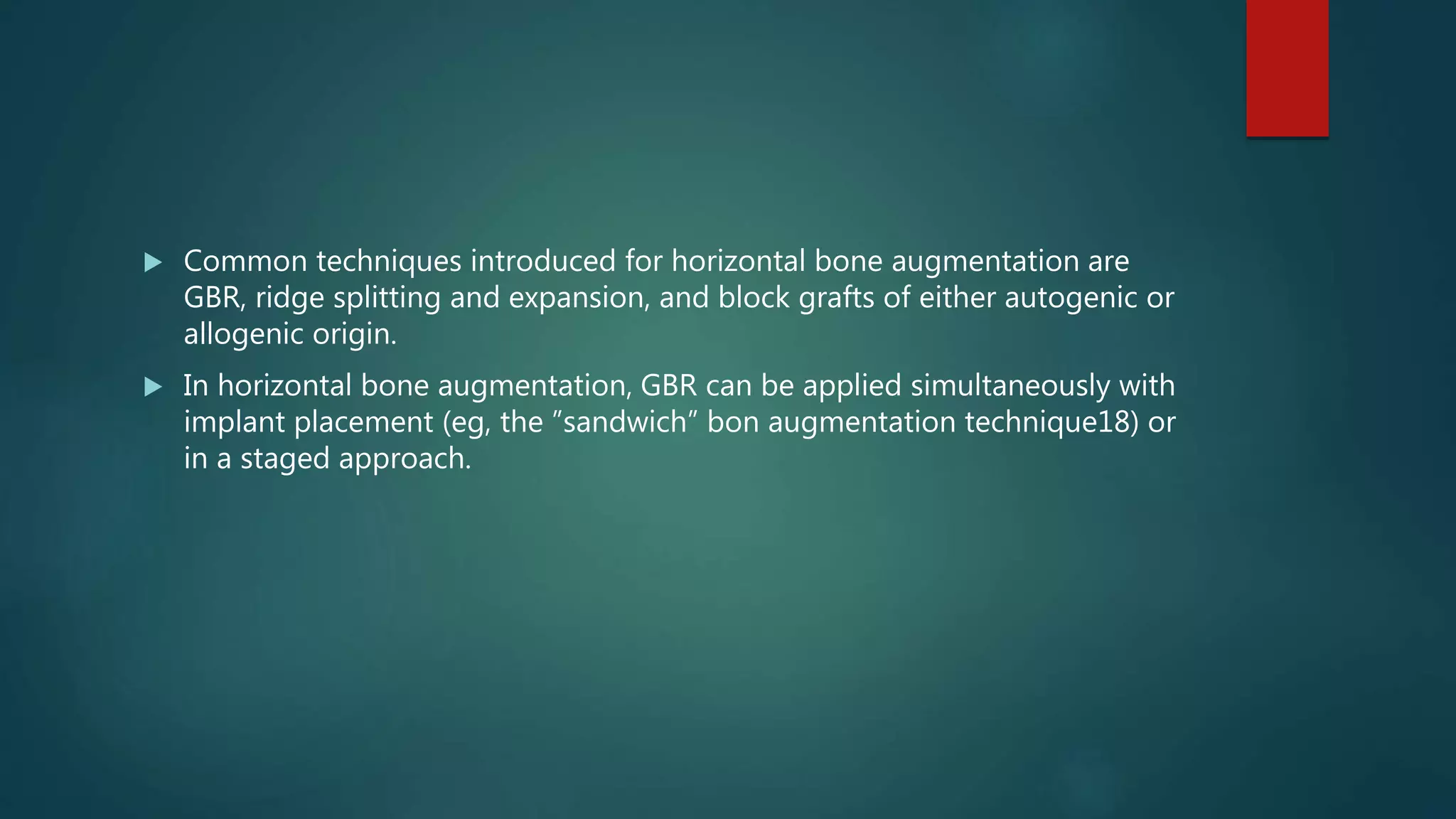 Ridge augmentation - Dr. Kinjal ghelani | PPTX