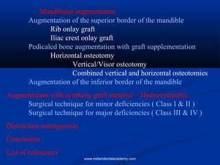 Ridge augmentation procedures /orthodontic courses by Indian dental ...