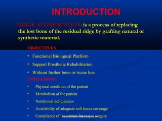 Ridge augmentation procedures /orthodontic courses by Indian dental ...