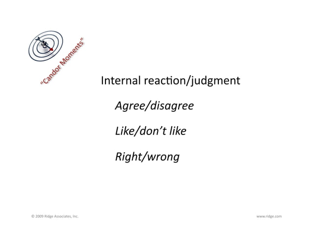 The Candor Imperative | PPT