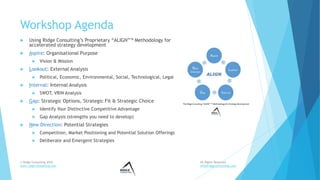 Ridge Consulting - Business Transformation Workshop - Overview | PPT