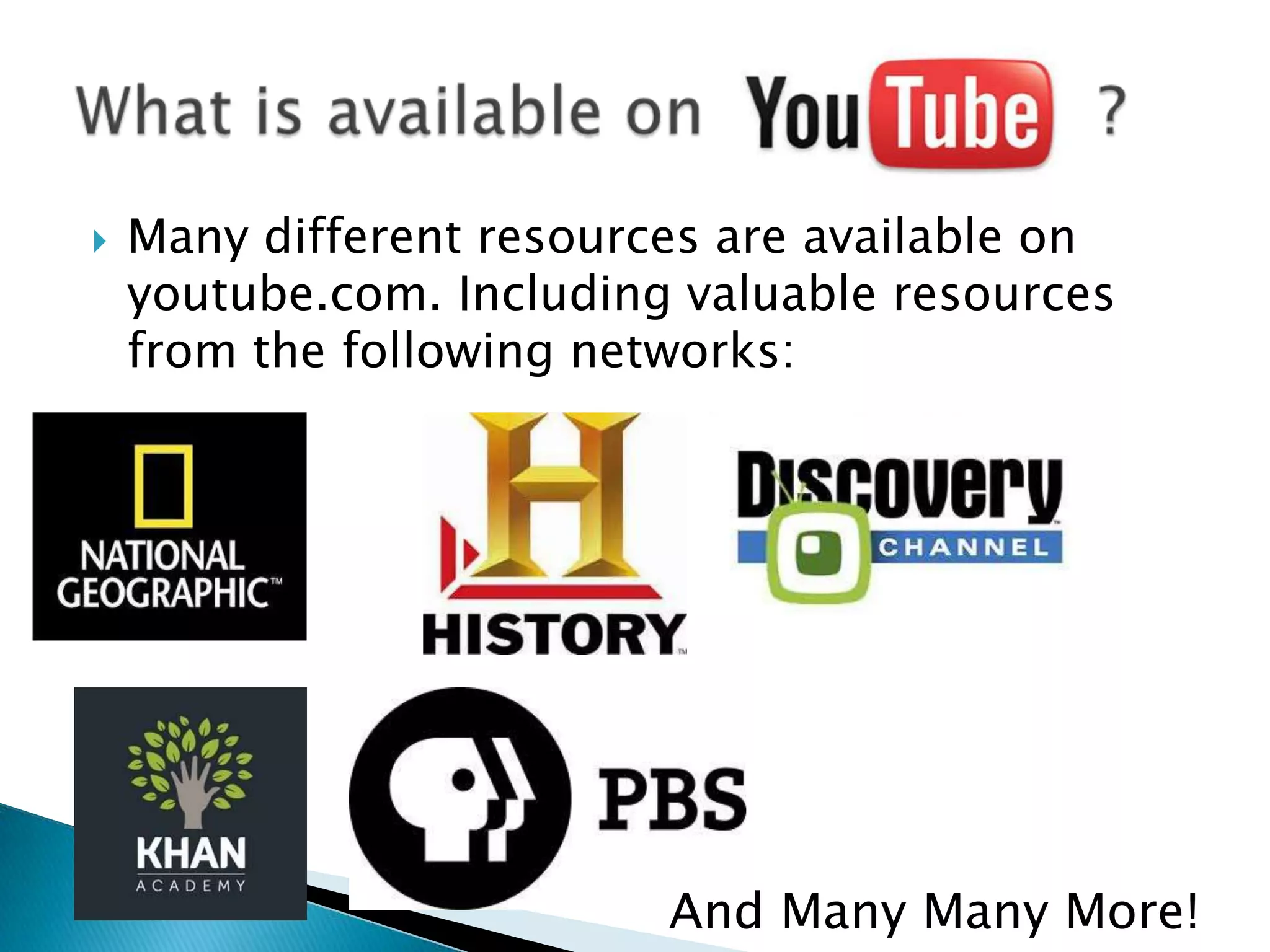 Ridgely youtube in education | PPTX