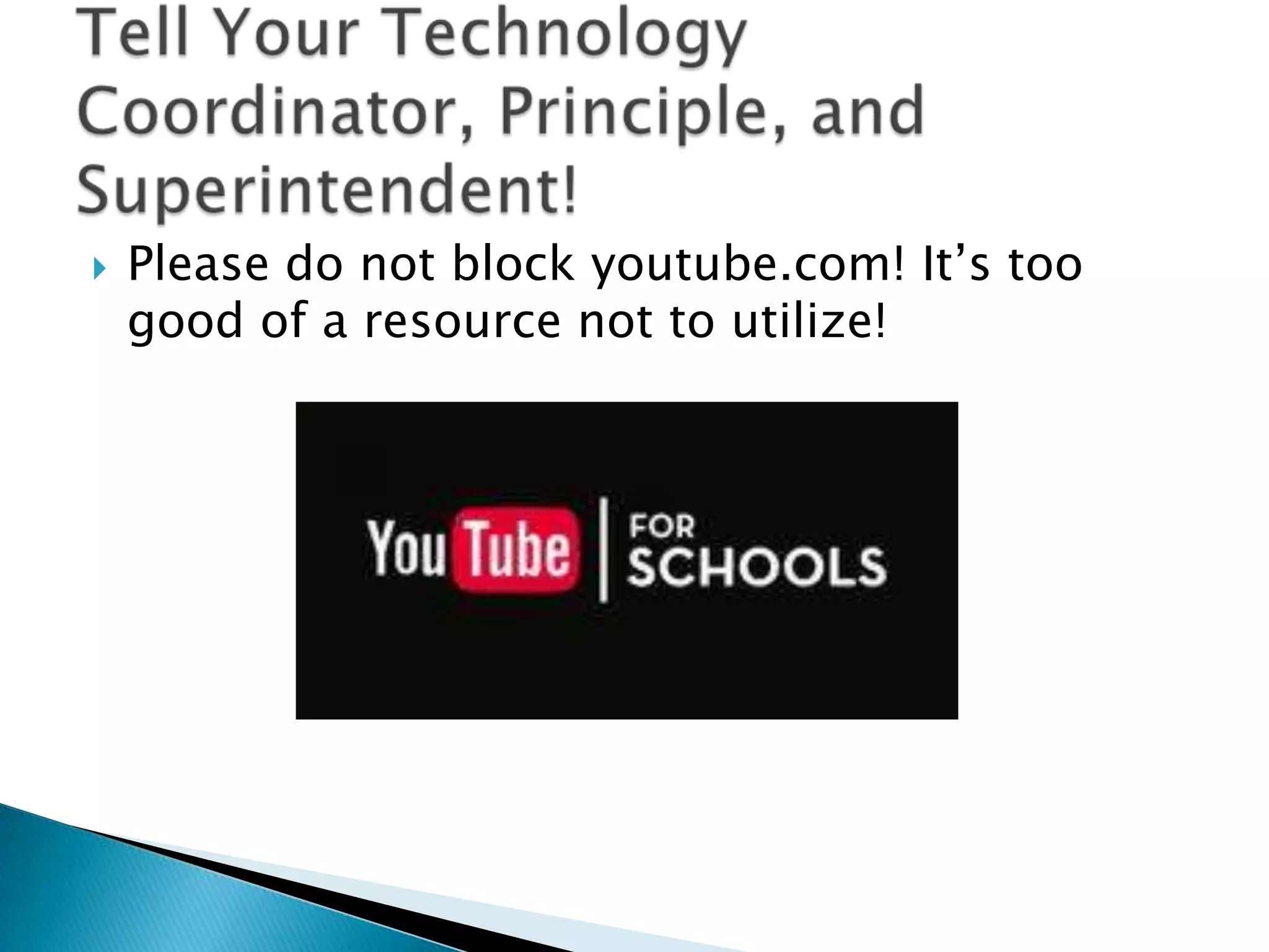 Ridgely youtube in education | PPTX