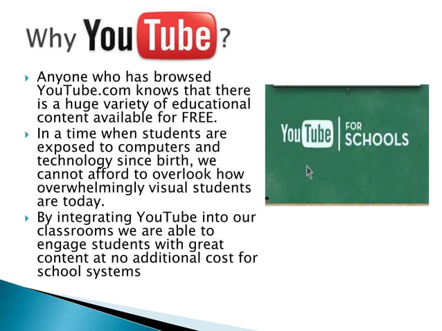 Ridgely youtube in education | PPTX