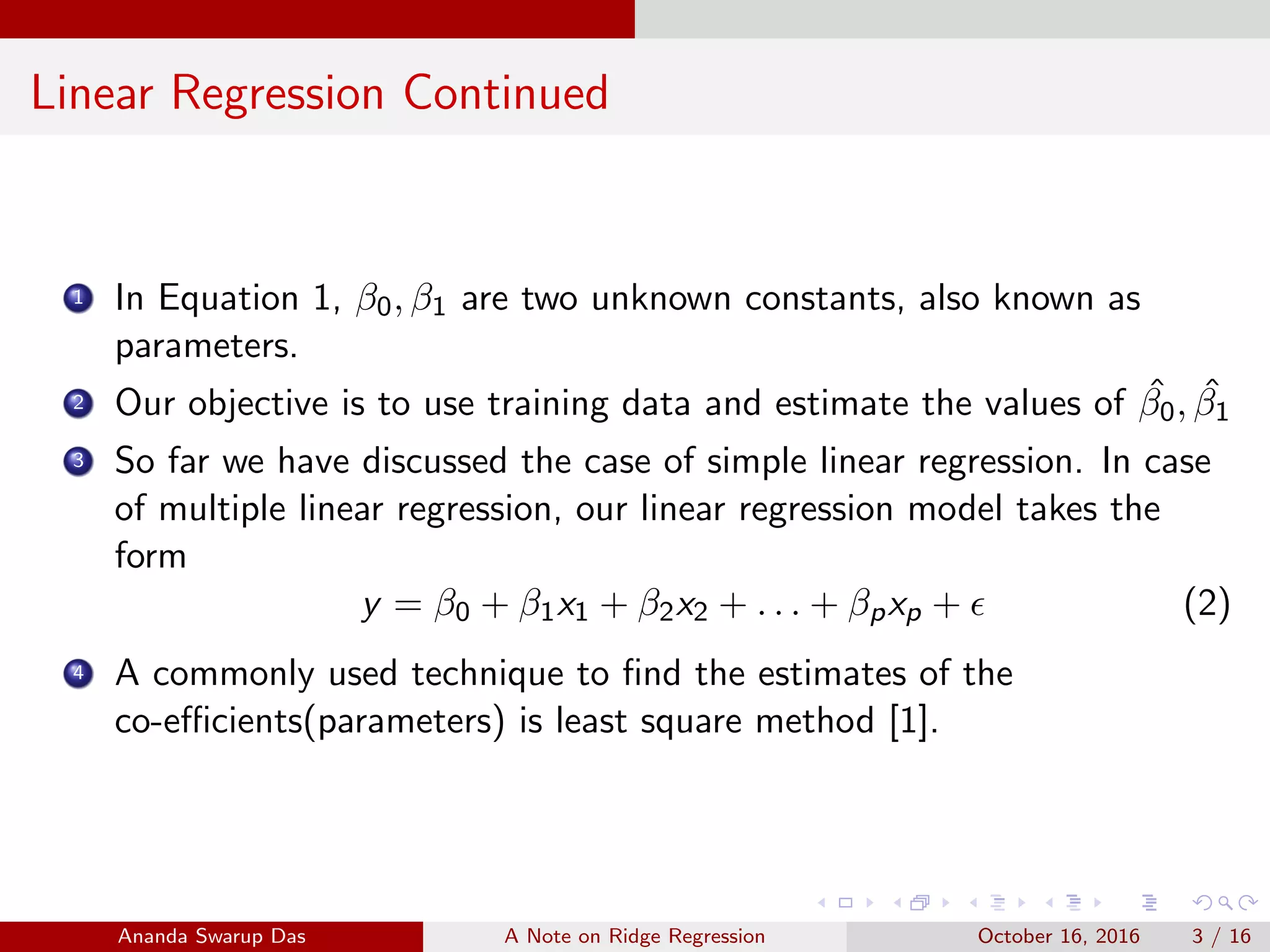 Ridge regression | PDF