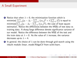 Ridge regression | PDF