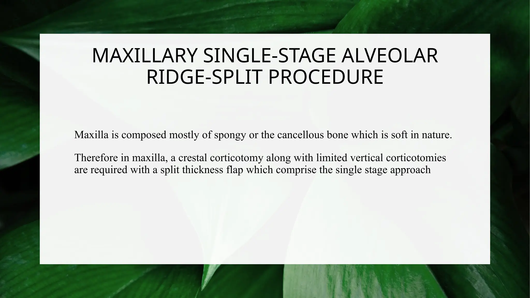 Ridge Split Techniques in Prosthodontics: Enhancing Alveolar Ridge for ...
