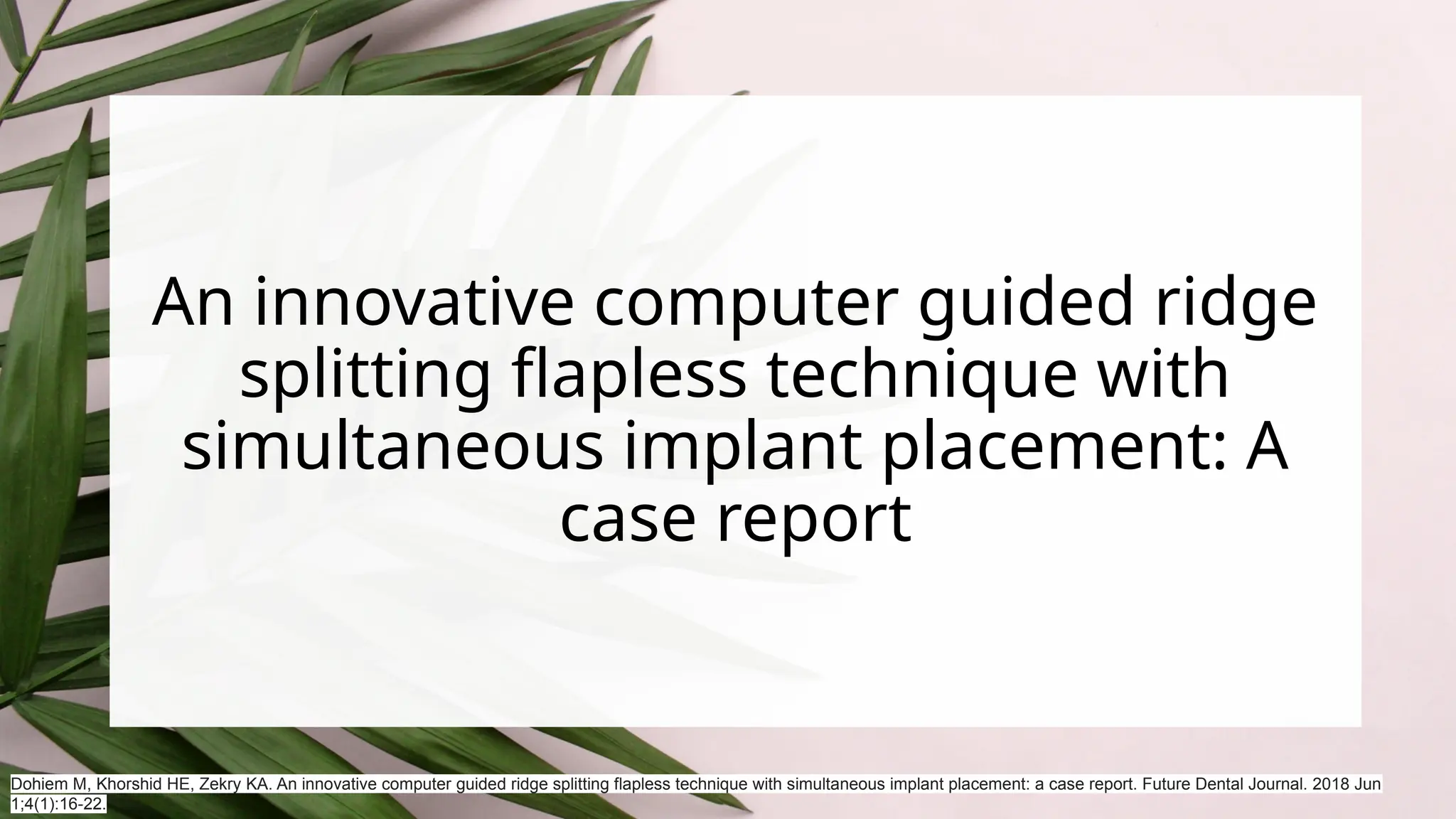 Ridge Split Techniques in Prosthodontics: Enhancing Alveolar Ridge for ...