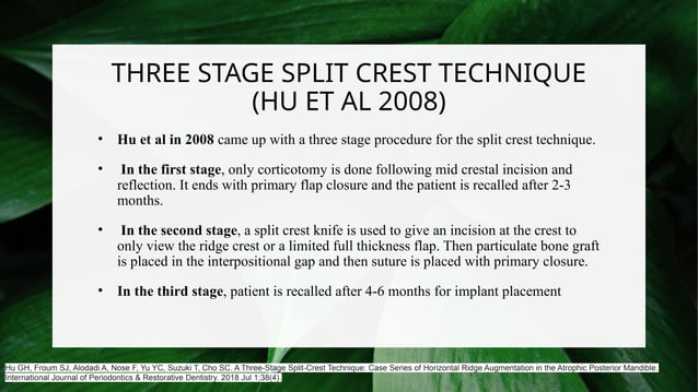 Ridge Split Techniques in Prosthodontics: Enhancing Alveolar Ridge for ...