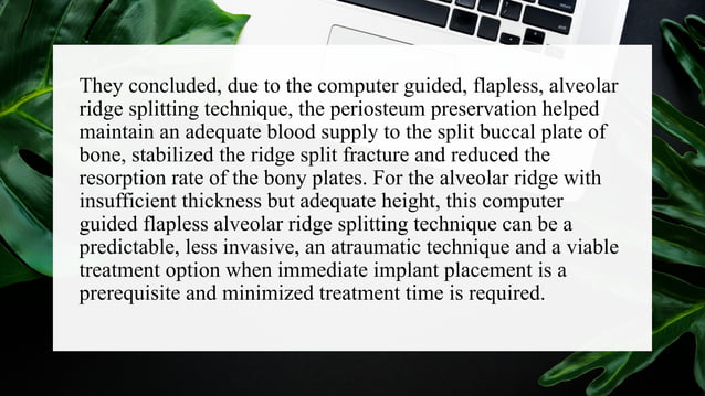 Ridge Split Techniques in Prosthodontics: Enhancing Alveolar Ridge for ...