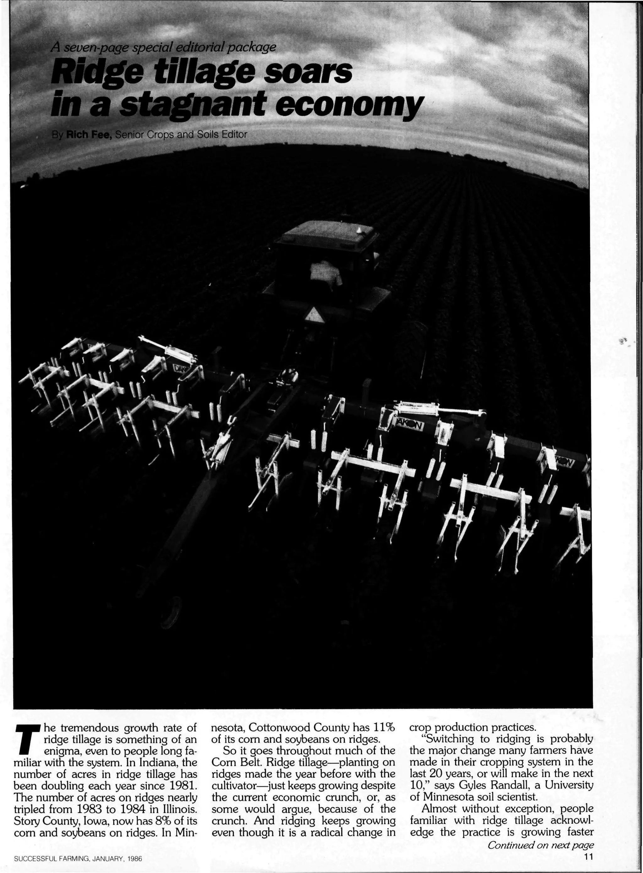 Ridgetill - Successful Farming Jan 1986 | PDF