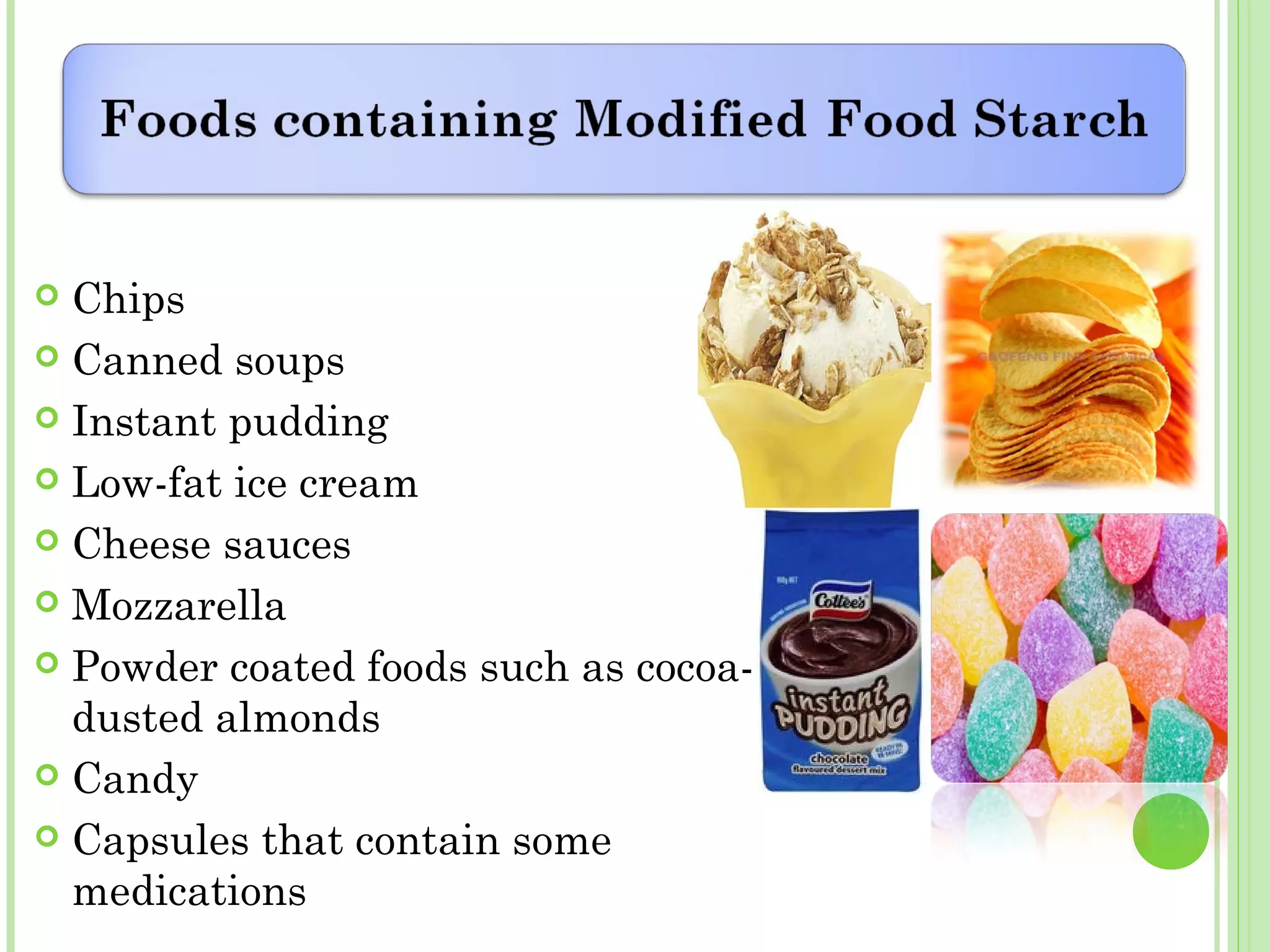 modified starch | PPT