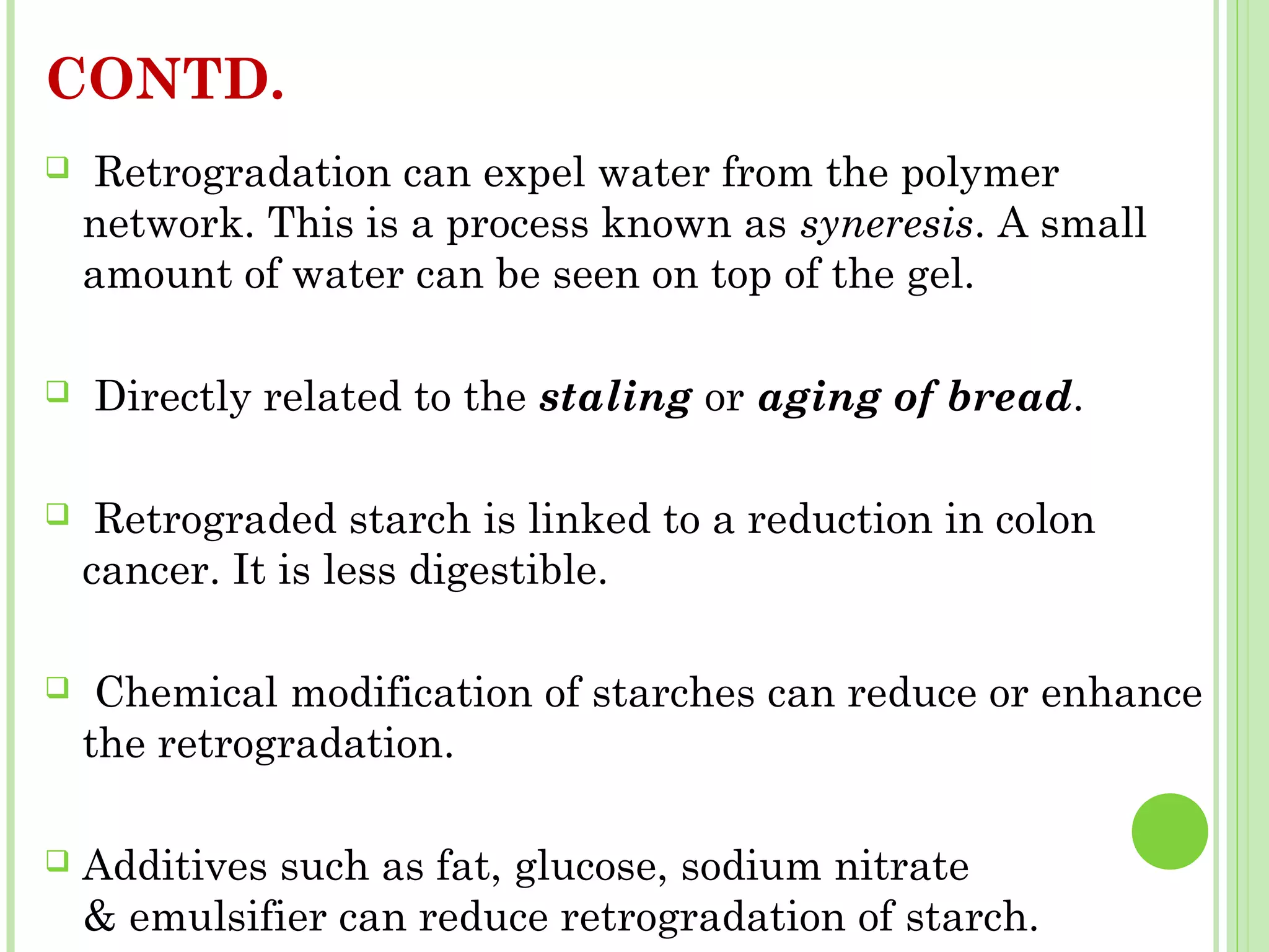 modified starch | PPT