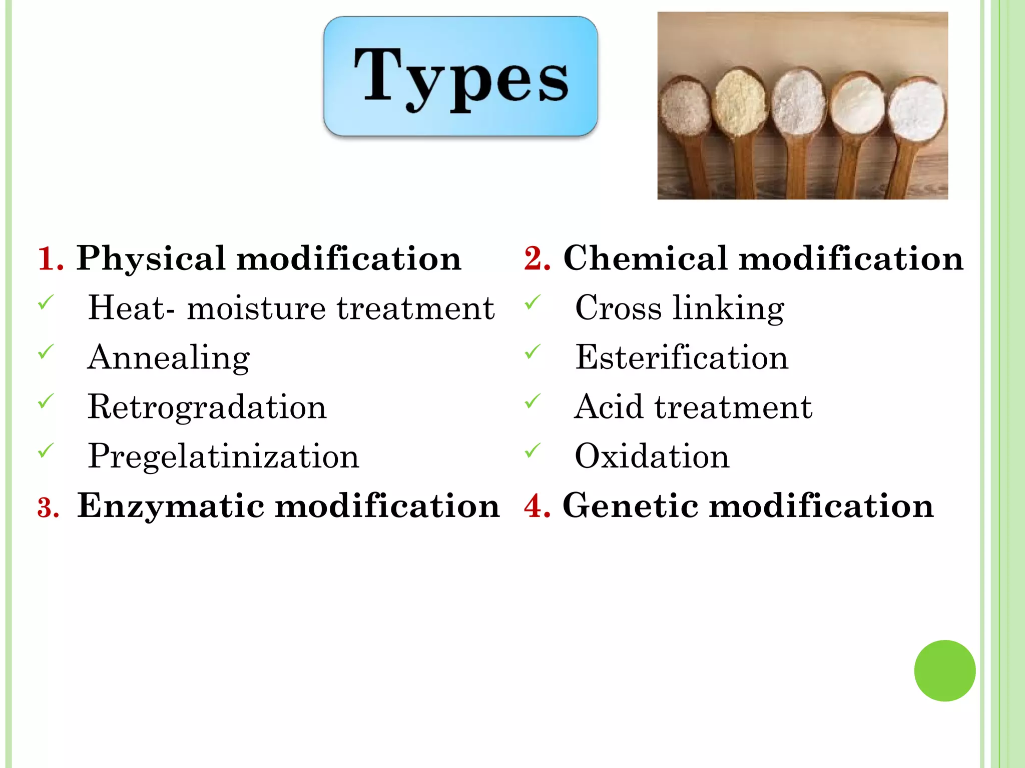 modified starch | PPT
