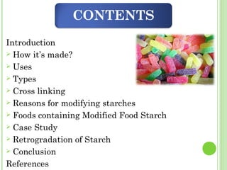 modified starch | PPT