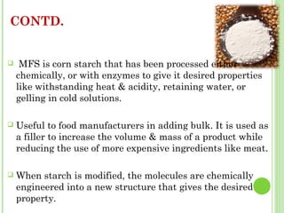 modified starch | PPT