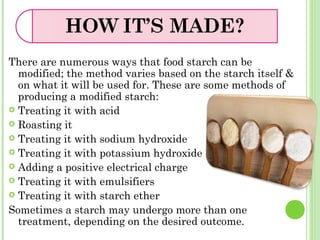 modified starch | PPT