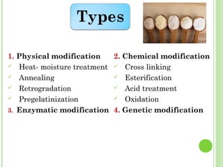 modified starch | PPT