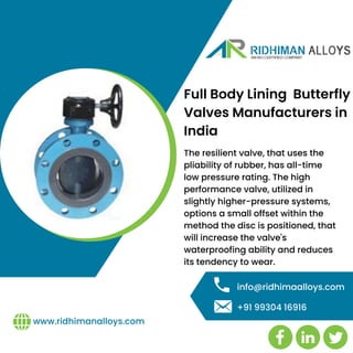 Butterfly Valves | Hydraulic Counterweight Butterfly Valves | Double ...