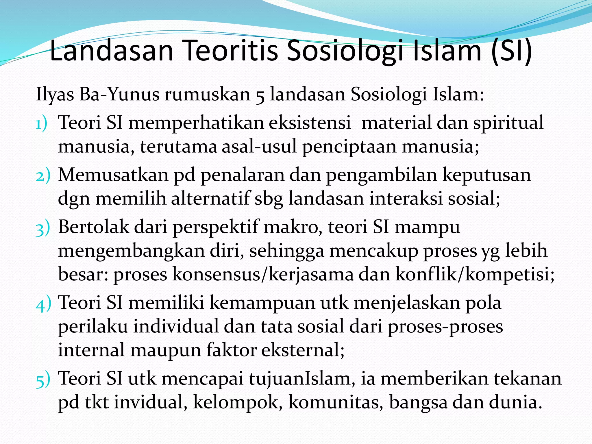 Sosiologi Islam | PPTX