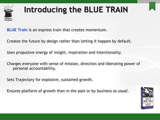Riding The Blue Train | PPT