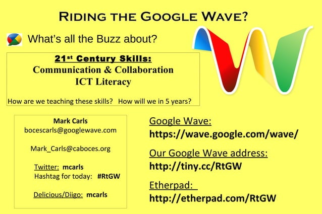 Ridingthe Google Wave | PPT | Internet | Computing